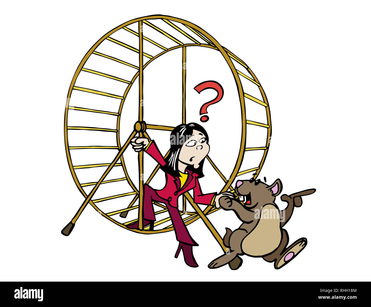 Hamster Wheel Cut Out Stock Images & Pictures - Alamy
