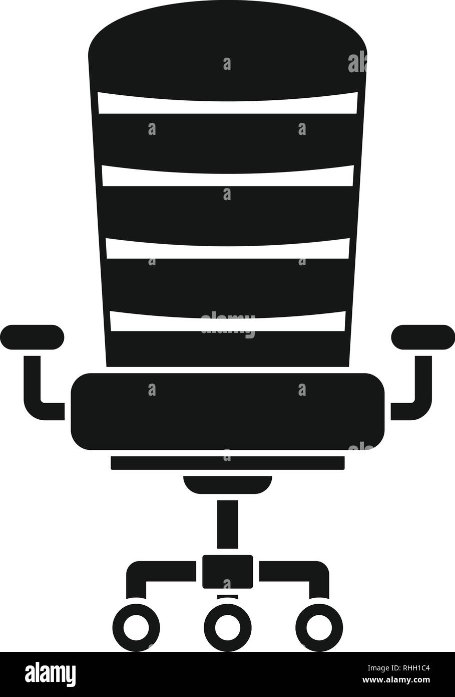 Modern desk chair icon. Simple illustration of modern desk chair vector ...