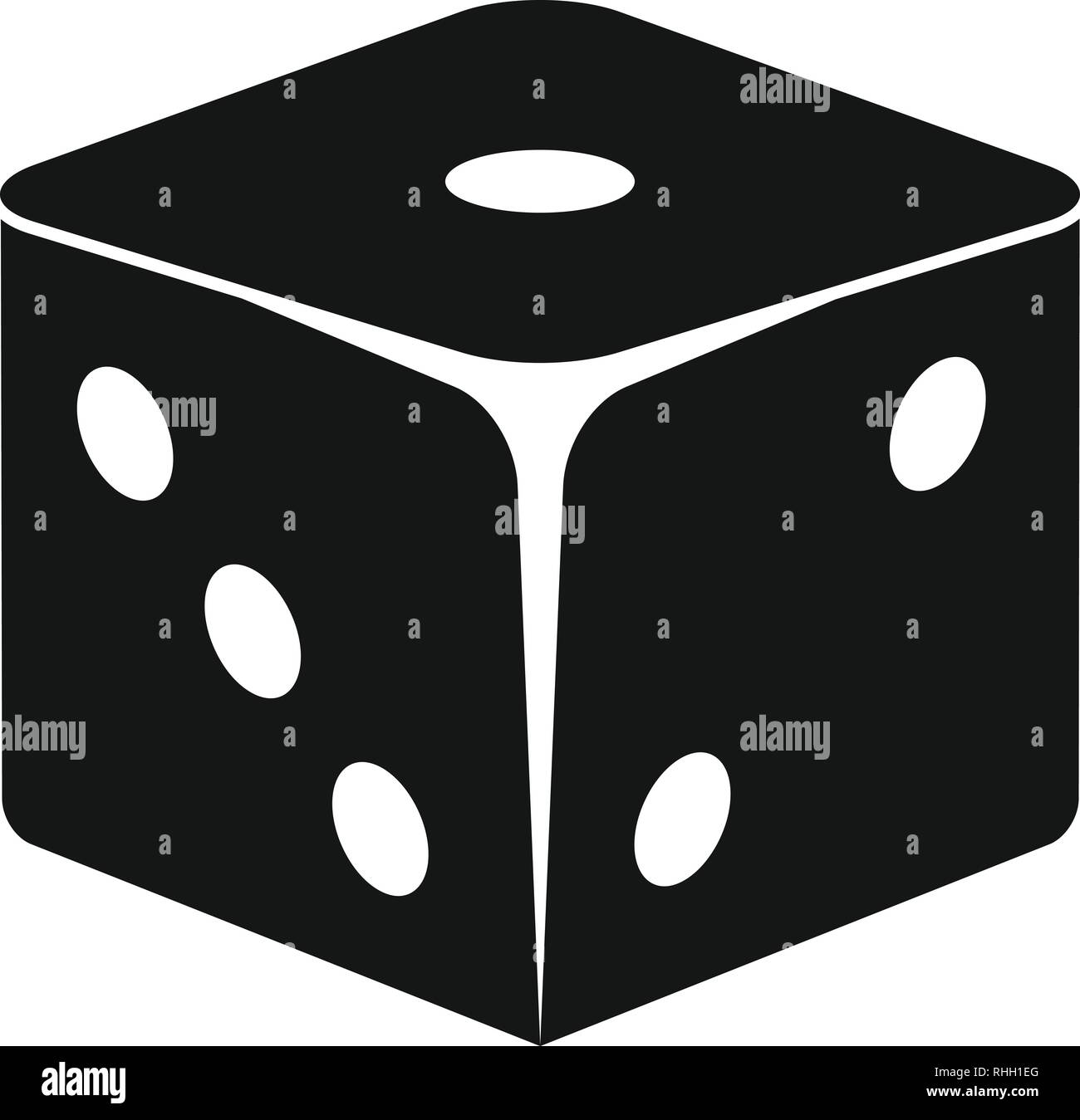 Classic dice icon. Simple illustration of classic dice vector icon for ...