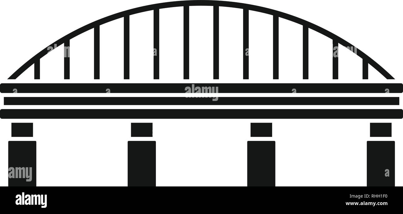 Safe bridge icon. Simple illustration of safe bridge vector icon for ...