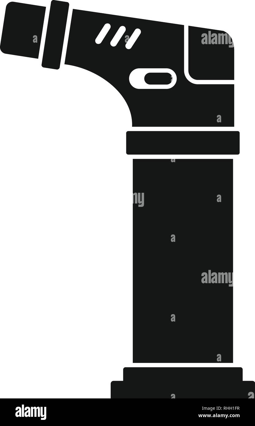 Modern cigarette lighter icon. Simple illustration of modern cigarette ...