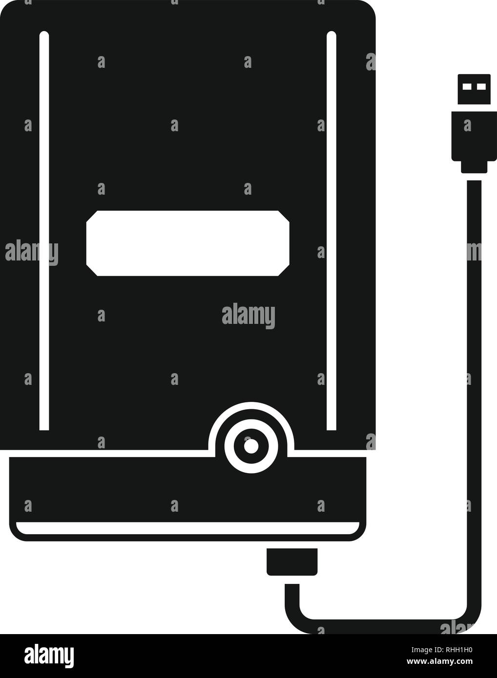 Portable Hard Disk Icon Simple Illustration Of Portable Hard Disk