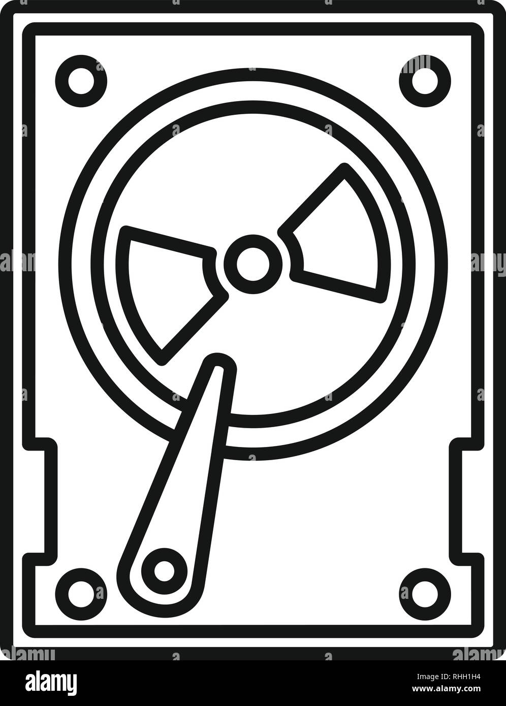 Magnetic hard disk icon. Outline magnetic hard disk vector icon for web ... Magnetic hard disk icon. Outline magnetic hard disk vector icon for web ...