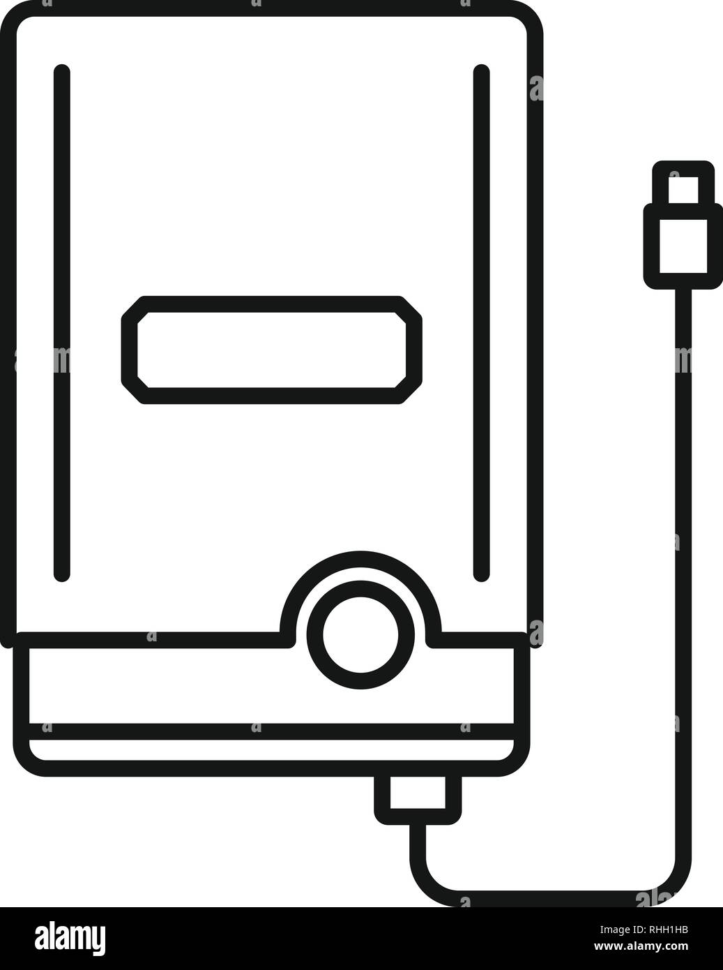 Portable Hard Disk Icon Outline Portable Hard Disk Vector Icon For Web