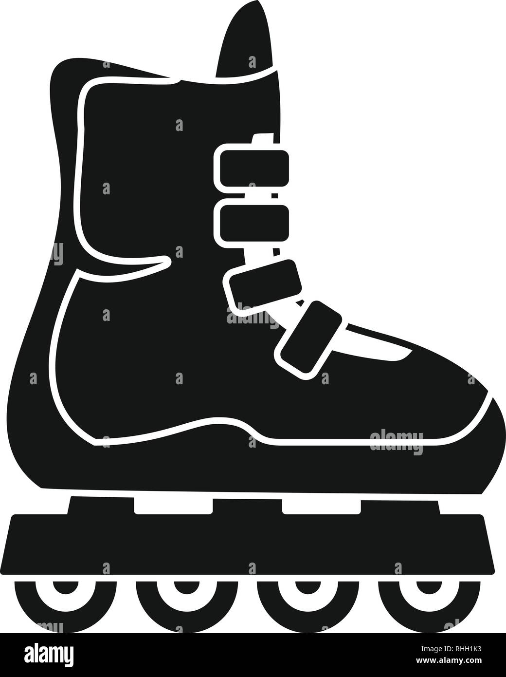 Children inline skates icon. Simple illustration of children inline ...