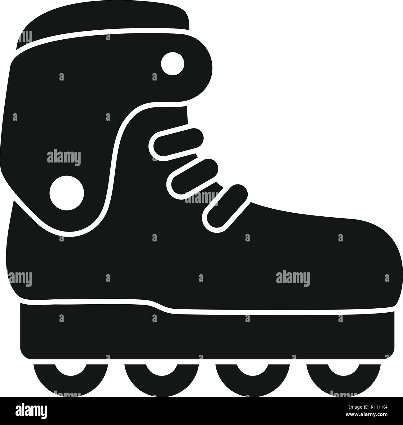 Carbon inline skates icon. Simple illustration of carbon inline skates ...