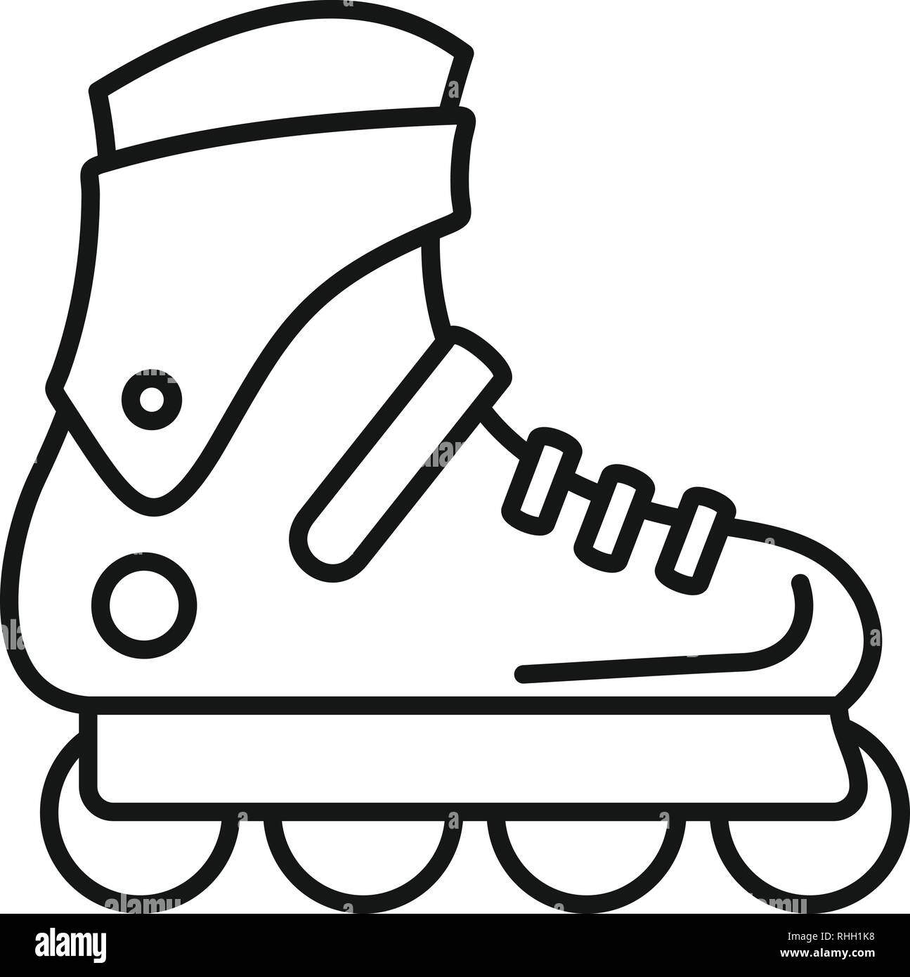 Pro inlane skates icon. Outline pro inlane skates vector icon for web ...