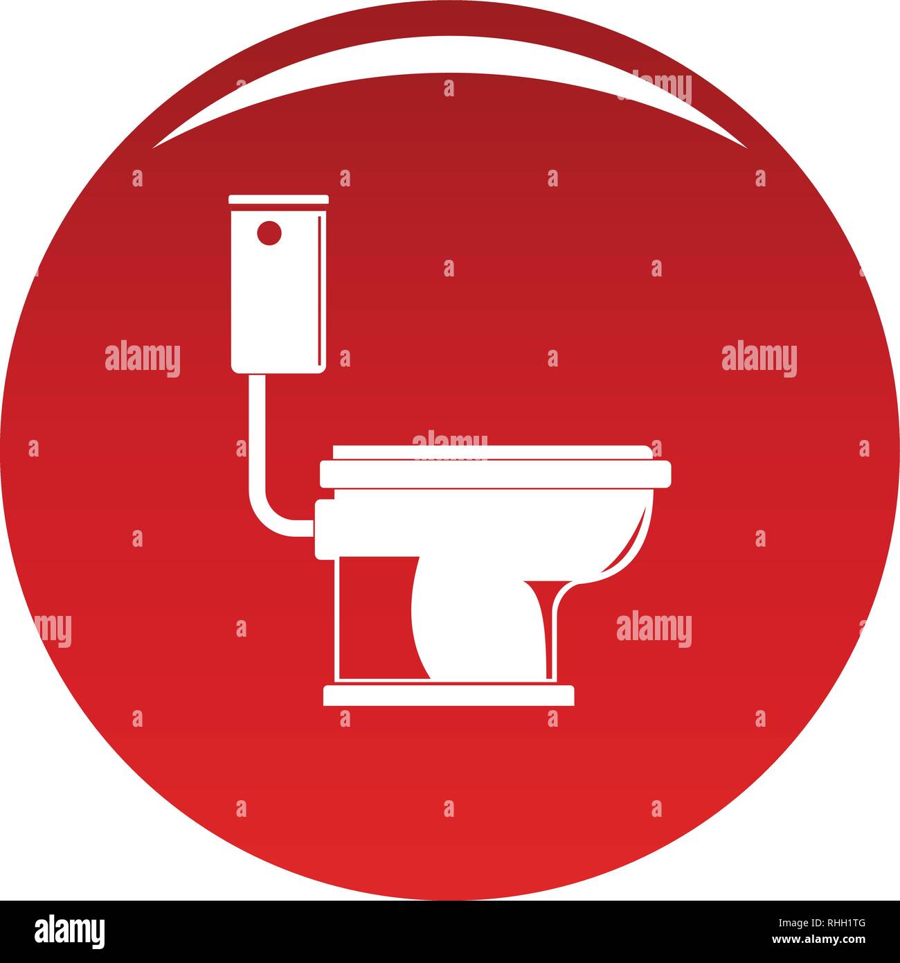Toilet bowl red Stock Vector Images - Alamy