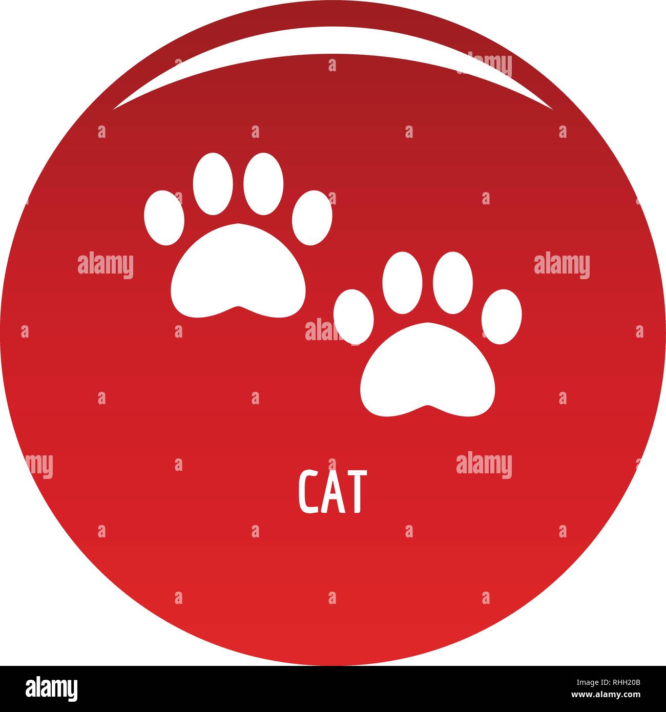 Cat step icon. Simple illustration of cat step vector icon for any ...