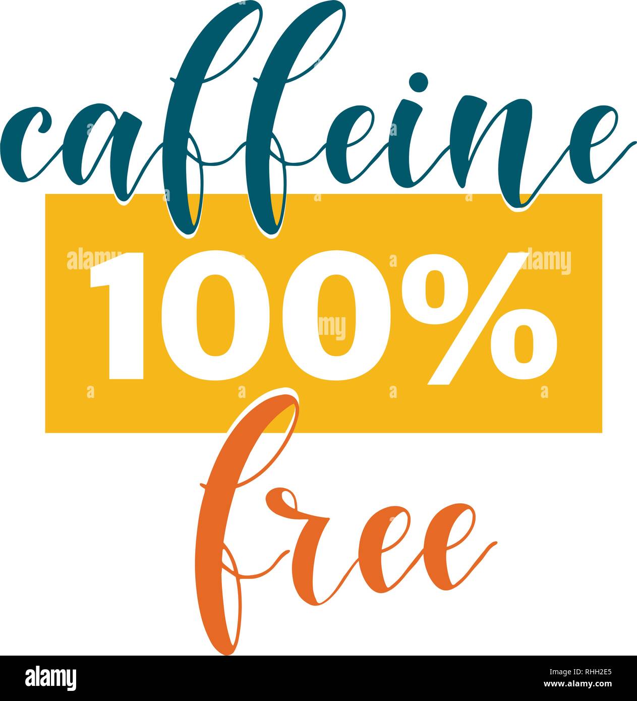 Coffee Quotes. Caffeine 100prc free. Graphic design lifestyle texts ...