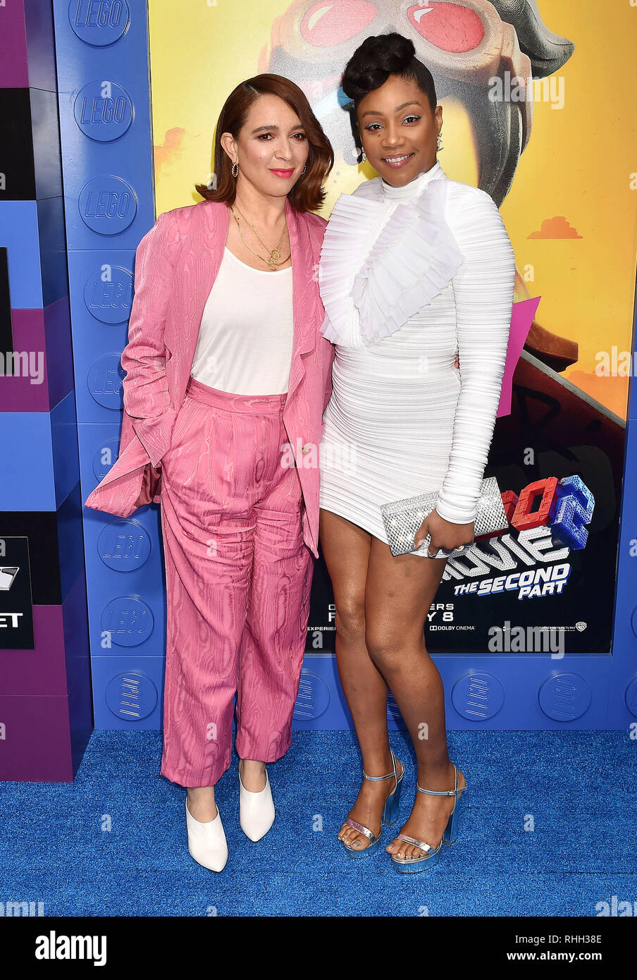 WESTWOOD, CA - FEBRUARY 02: Maya Rudolph (L) and Tiffany Haddish attend ...