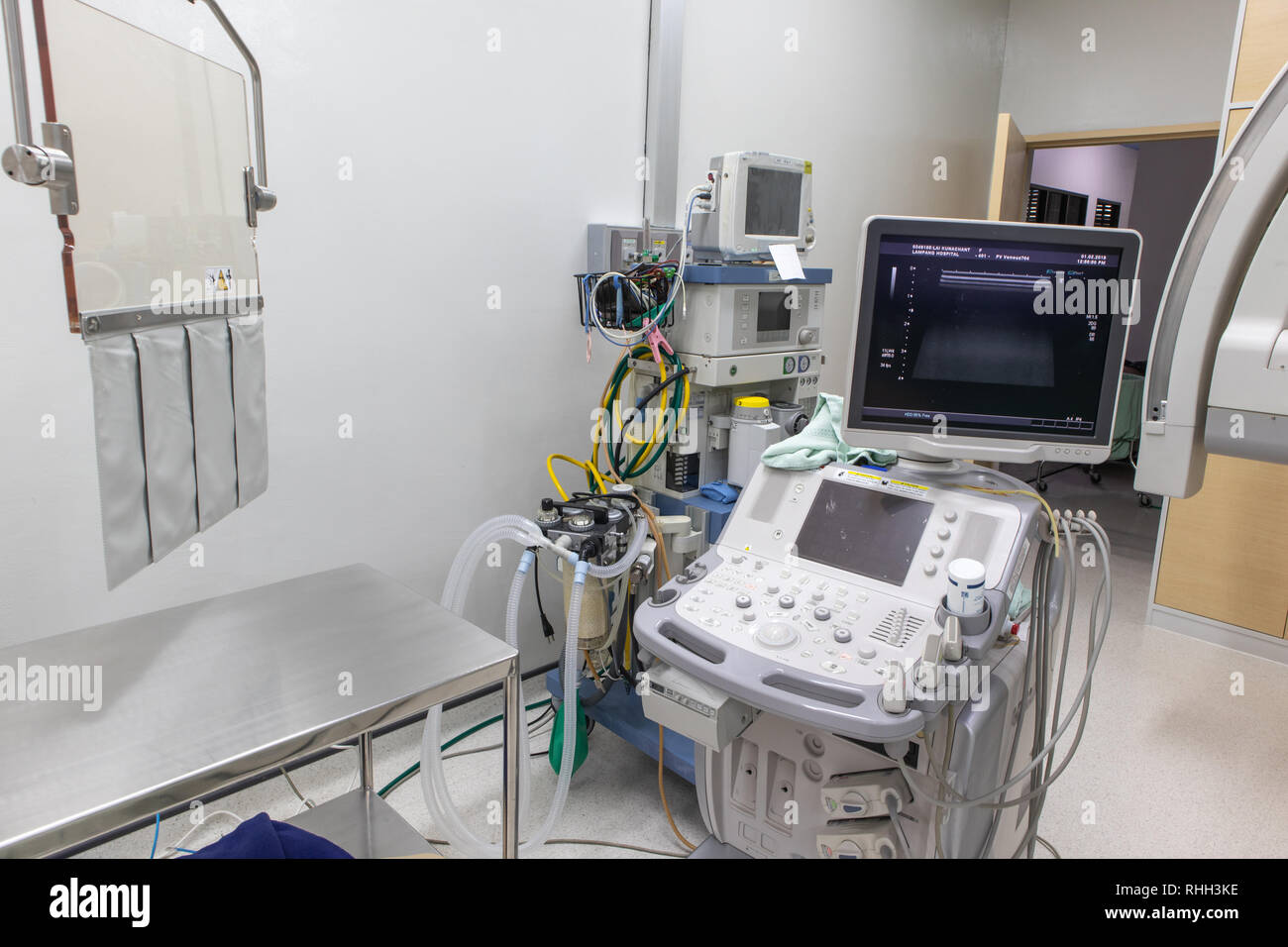 Control panel of the ultrasound machine in hospital Stock Photo - Alamy
