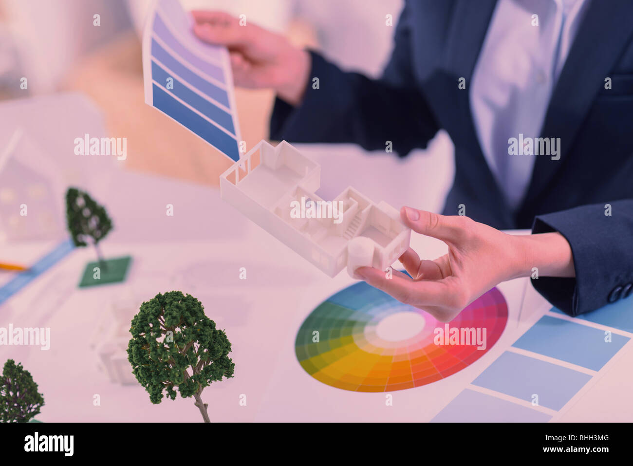Hands woman carrying model hi-res stock photography and images - Alamy