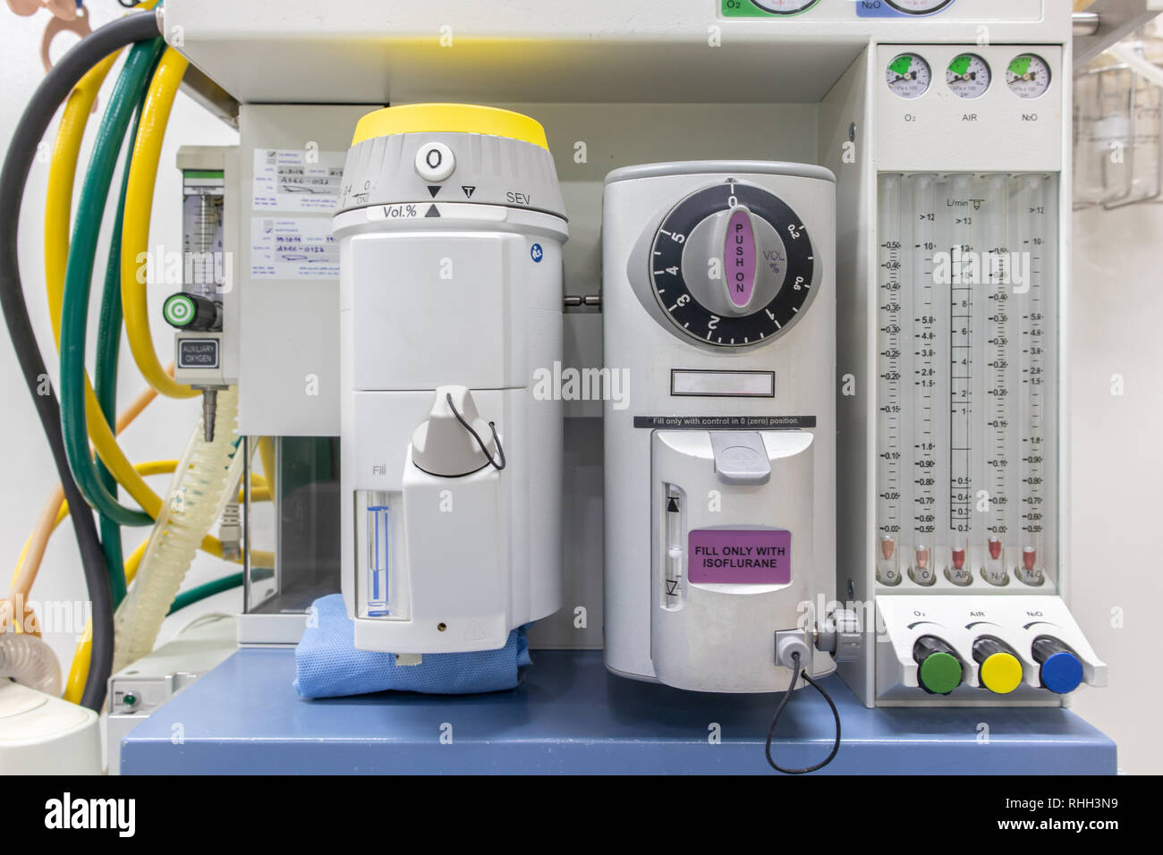 Anesthesia Machine in hospital operating room Stock Photo - Alamy