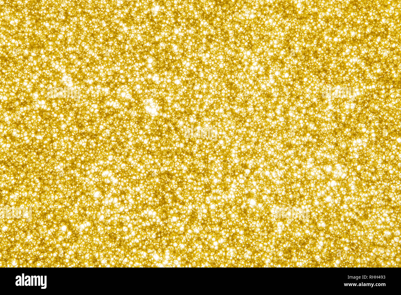 Yellow Sponge Foam Texture Macro Background. Abstract background of a ...