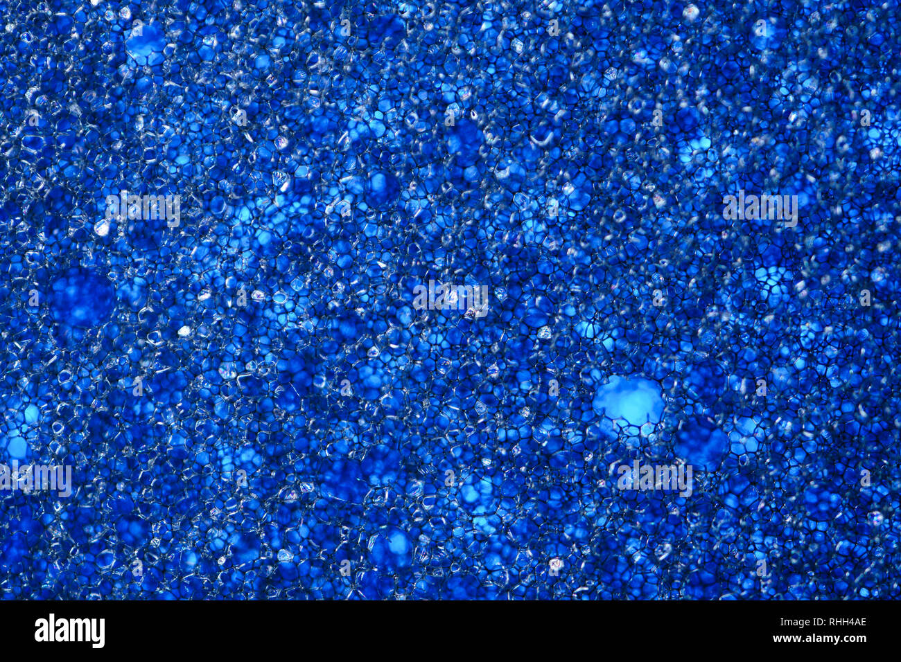 Blue Sponge Foam Texture Macro Background. Abstract background of a ...