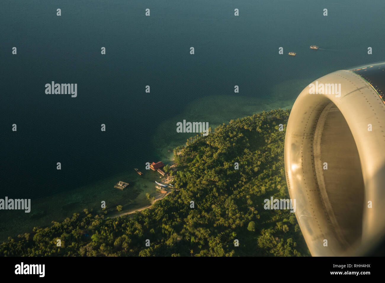Aerial of triangle island hi-res stock photography and images - Alamy