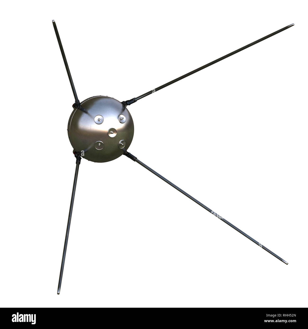 satellite on isolated white background. 3d illustration Stock Photo - Alamy