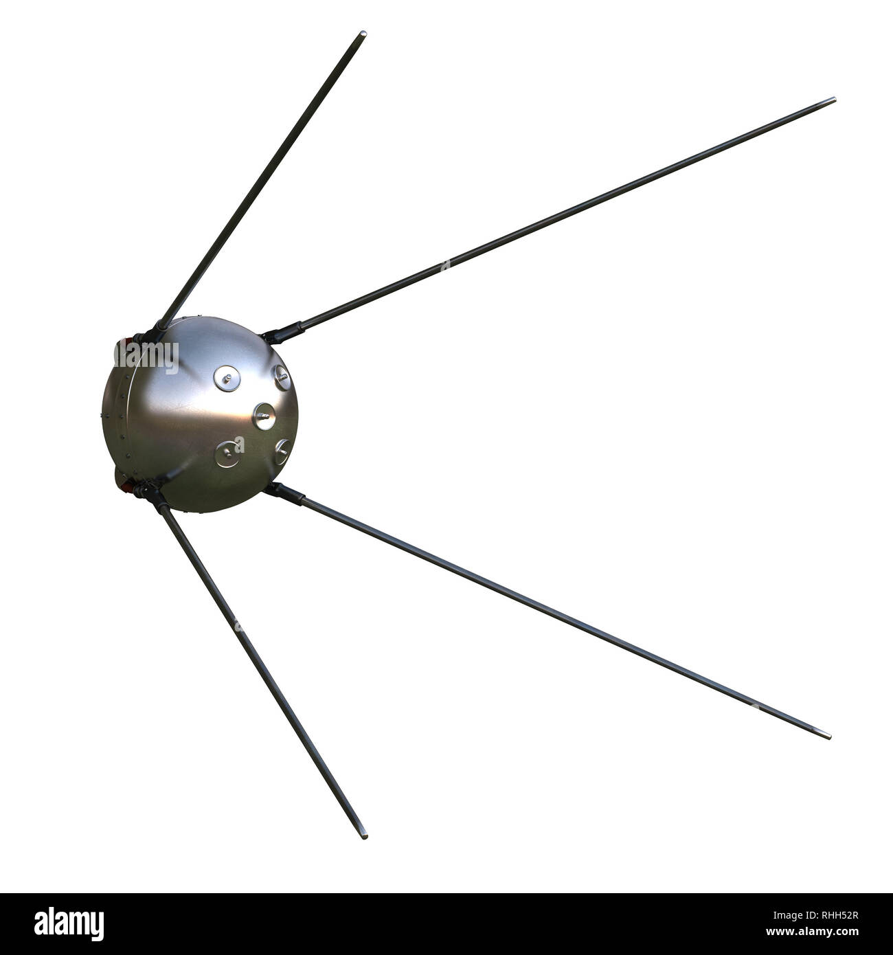 satellite on isolated white background. 3d illustration Stock Photo - Alamy