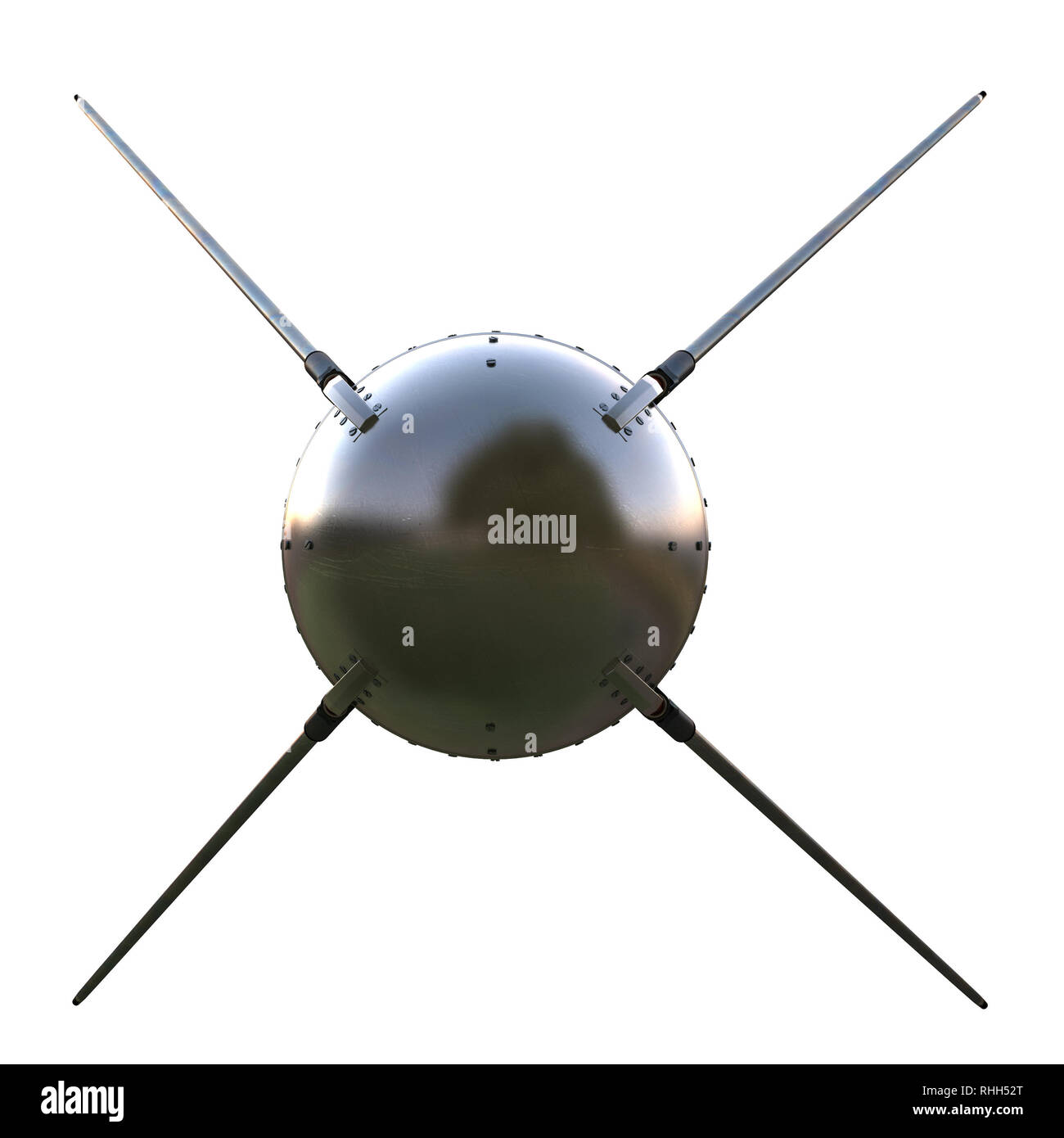 satellite on isolated white background. 3d illustration Stock Photo - Alamy