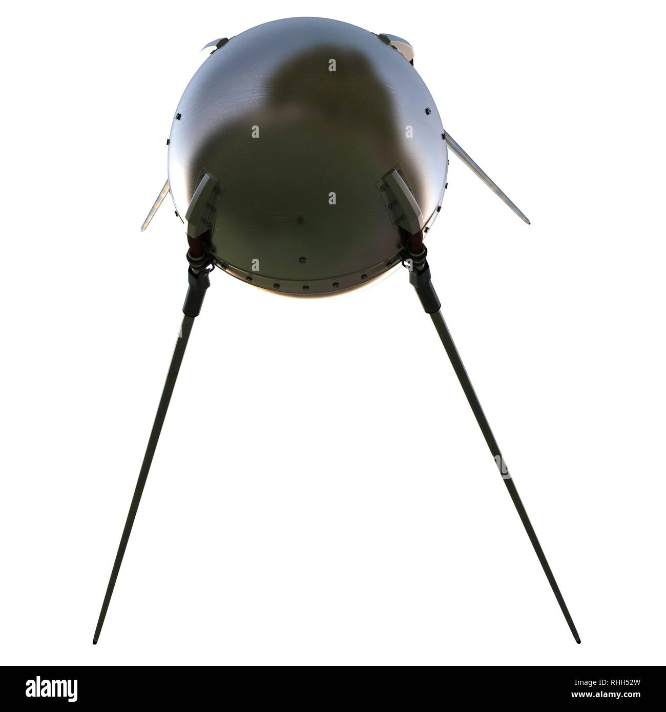 satellite on isolated white background. 3d illustration Stock Photo - Alamy