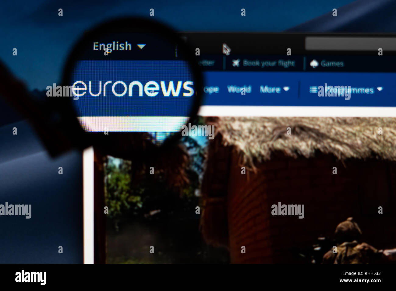 Euronews logo hi-res stock photography and images - Alamy