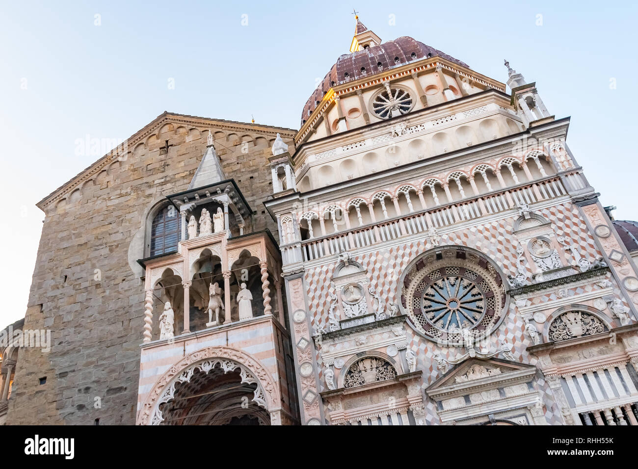 Historical architecture of the old medieval Basilica of Santa Maria ...