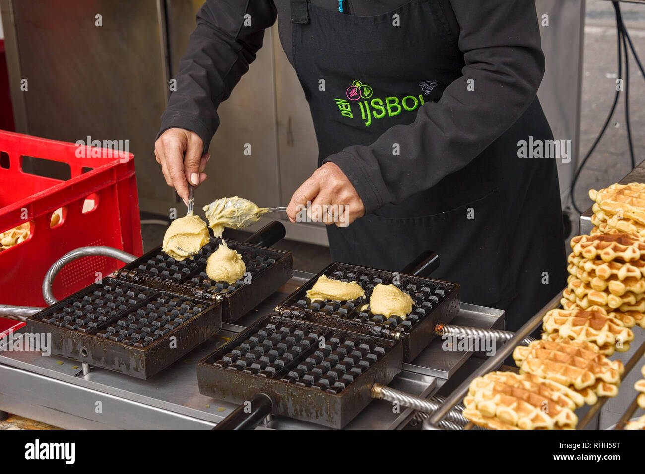 Belgian waffle stand hi-res stock photography and images - Alamy