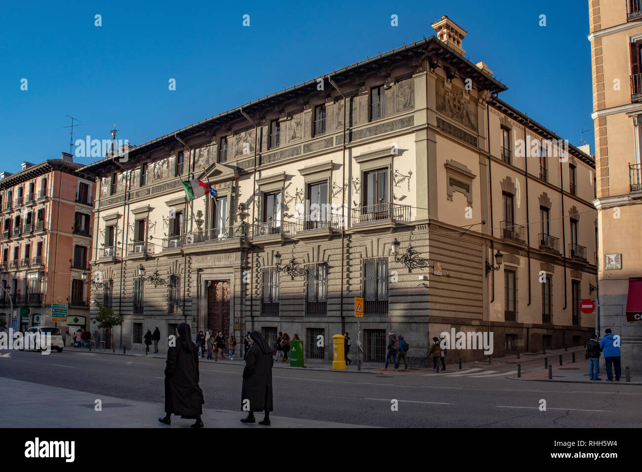 MADRID, SPAIN - February, 2019: Facade of the Italian Institute of ...