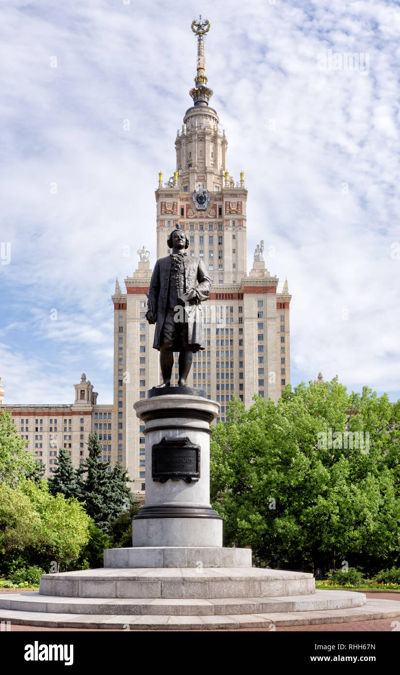 Moscow state university statue hi-res stock photography and images - Alamy