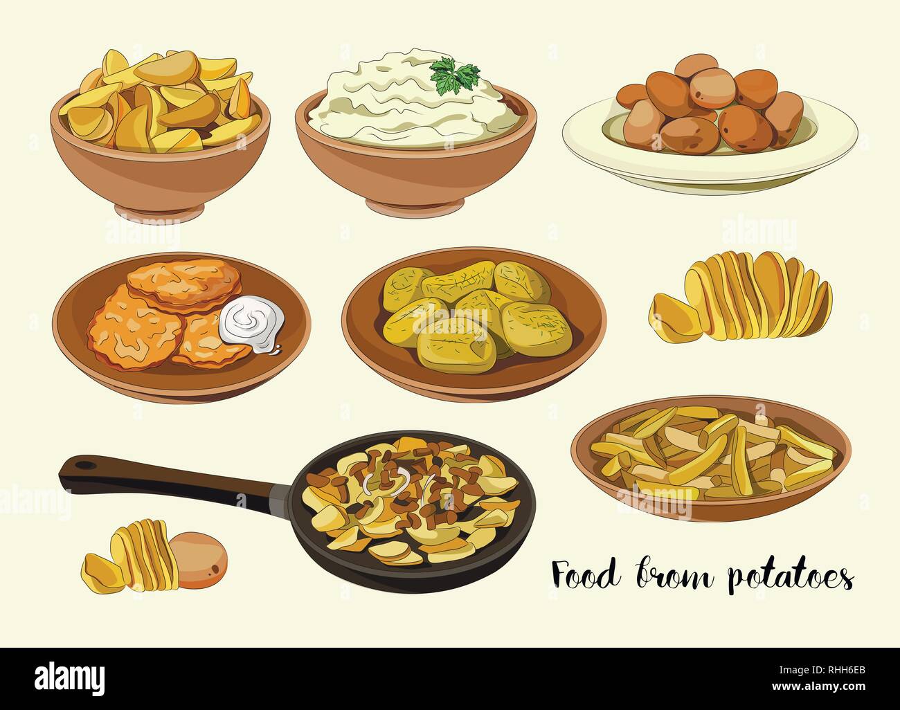 Cartoon sack of potatoes hi-res stock photography and images - Alamy