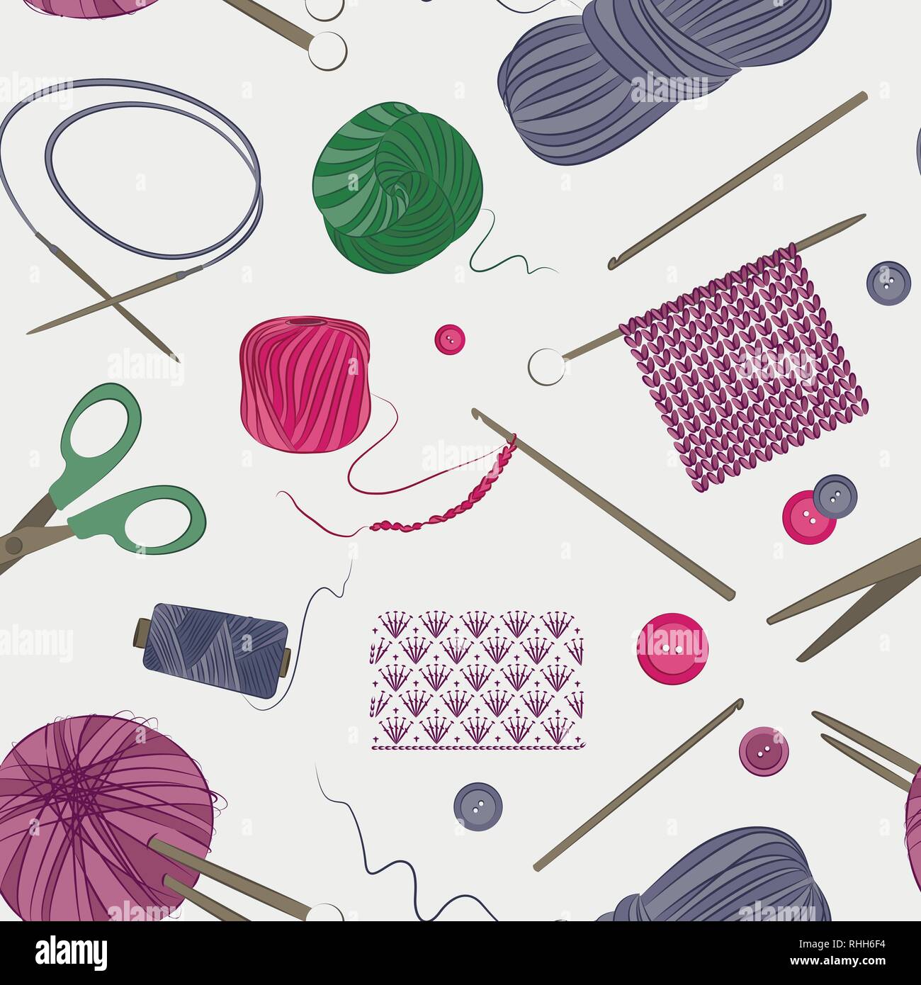 Crochet hook vector vectors hi-res stock photography and images - Alamy