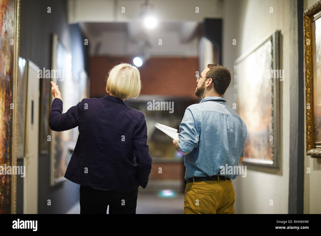 Museum Exhibition Tour Stock Photo - Alamy