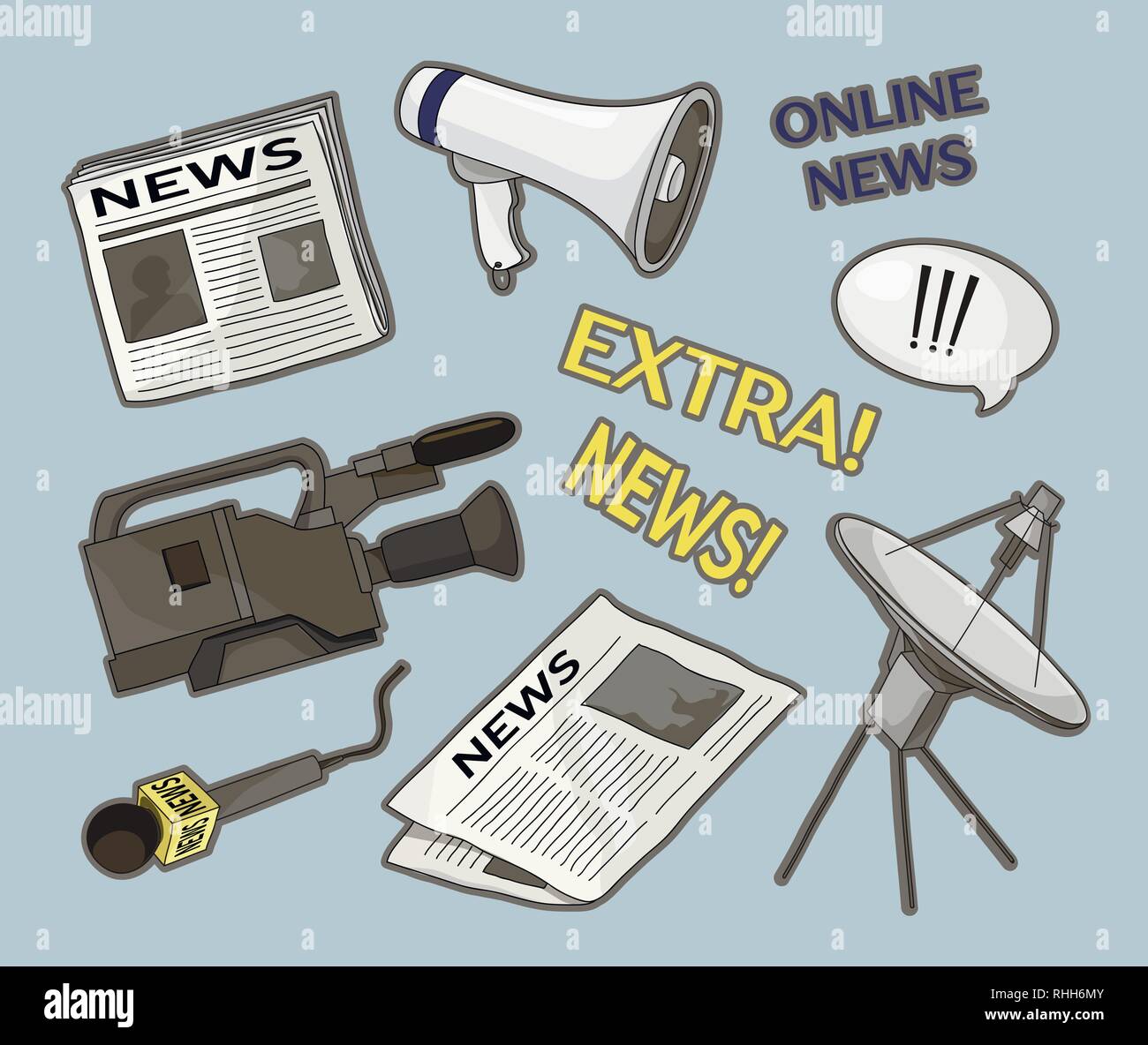 News Infographic set with charts and other elements. Vector ...