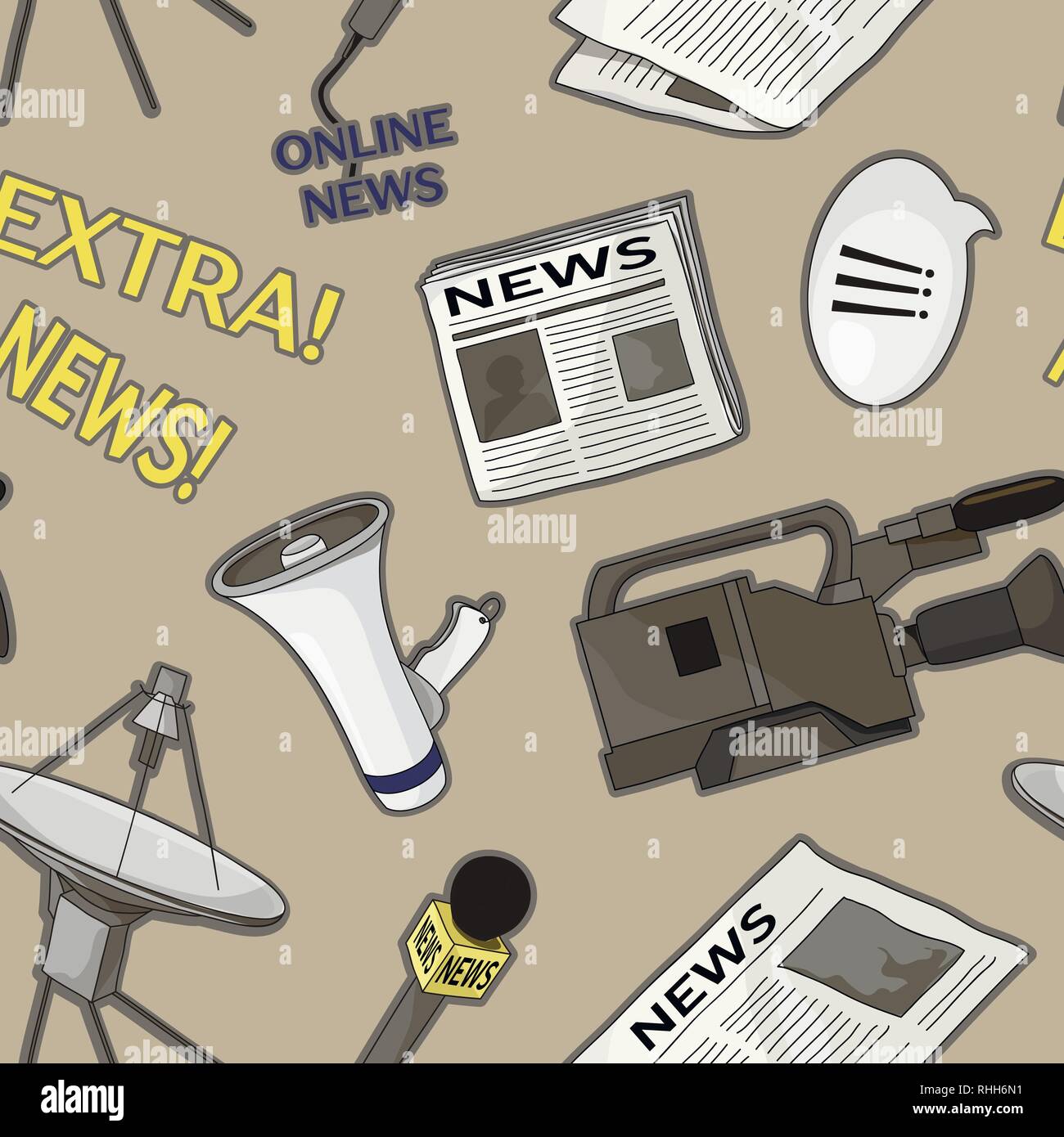 News Infographic set pattern with charts and other elements. Vector ...