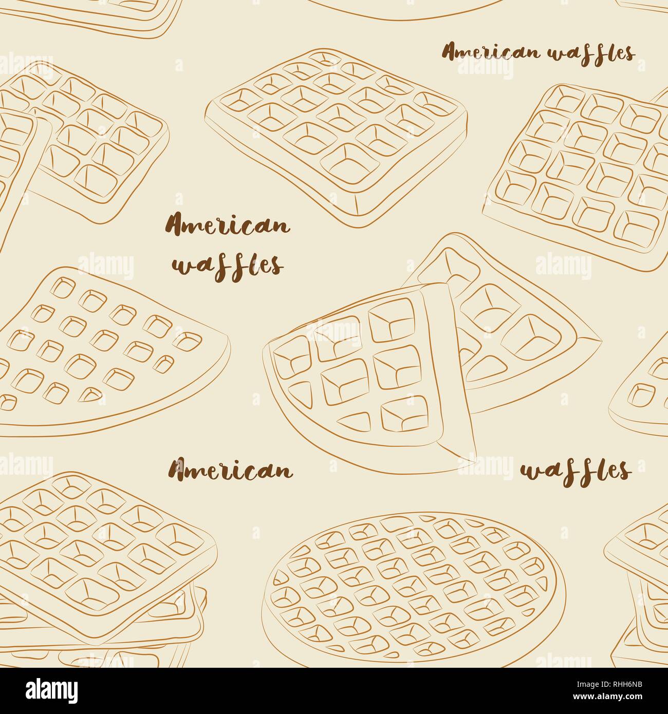 Waffles Vector Vectors High Resolution Stock Photography and Images - Alamy