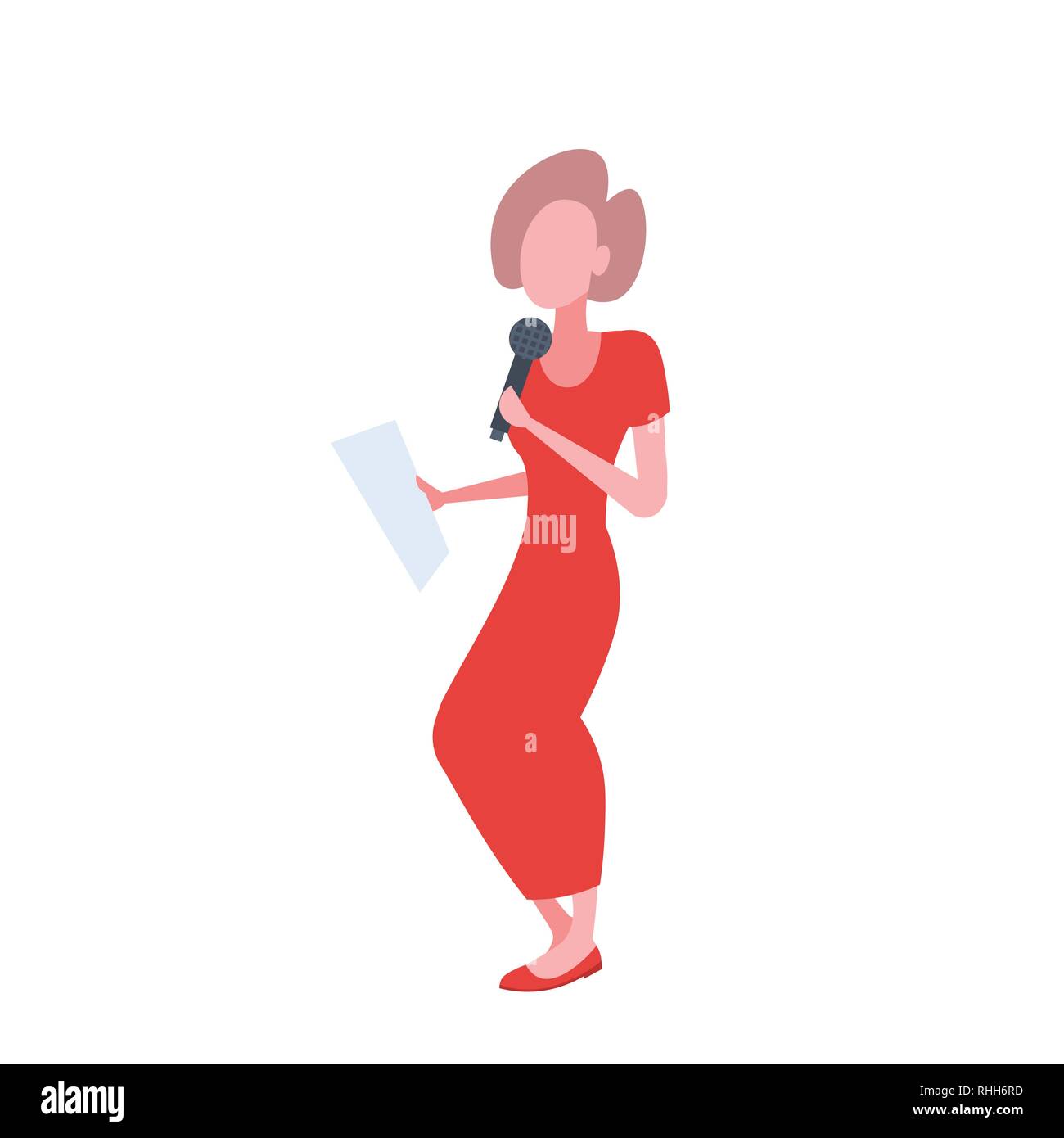 Cartoon microphone stand Cut Out Stock Images & Pictures - Alamy