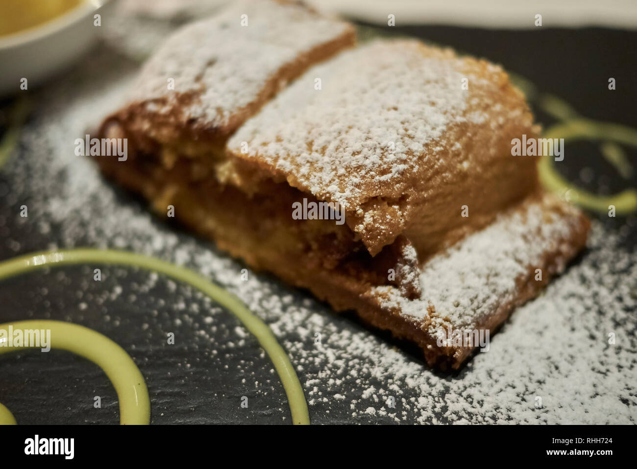 Strudel apple cake Stock Photo - Alamy