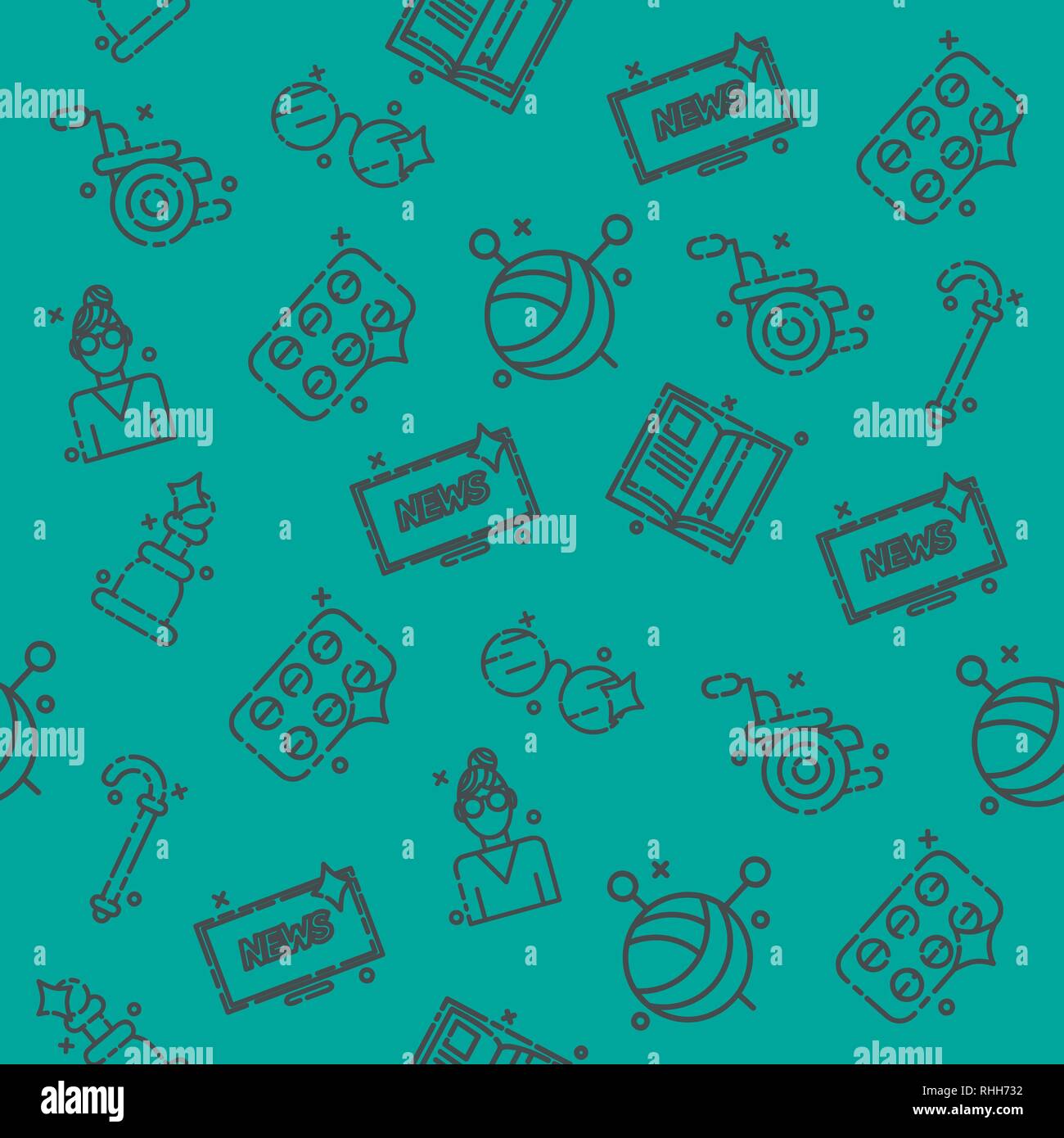 Funny woman dancing older Stock Vector Images - Alamy