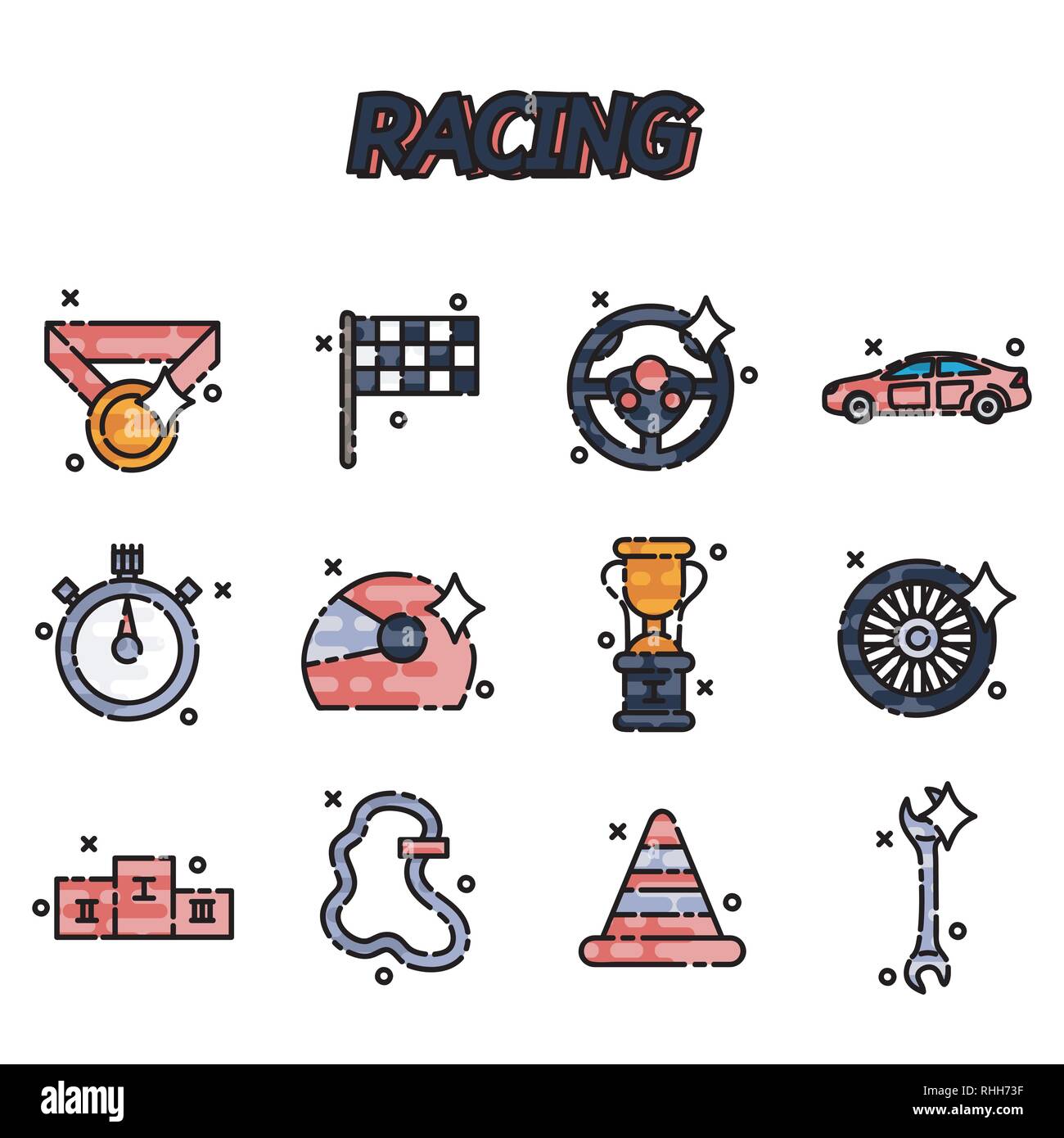 Pit stop vector vectors Stock Vector Images - Alamy