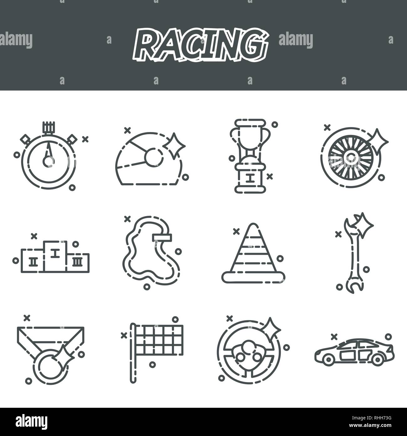 Pit stop vector vectors Stock Vector Images - Alamy