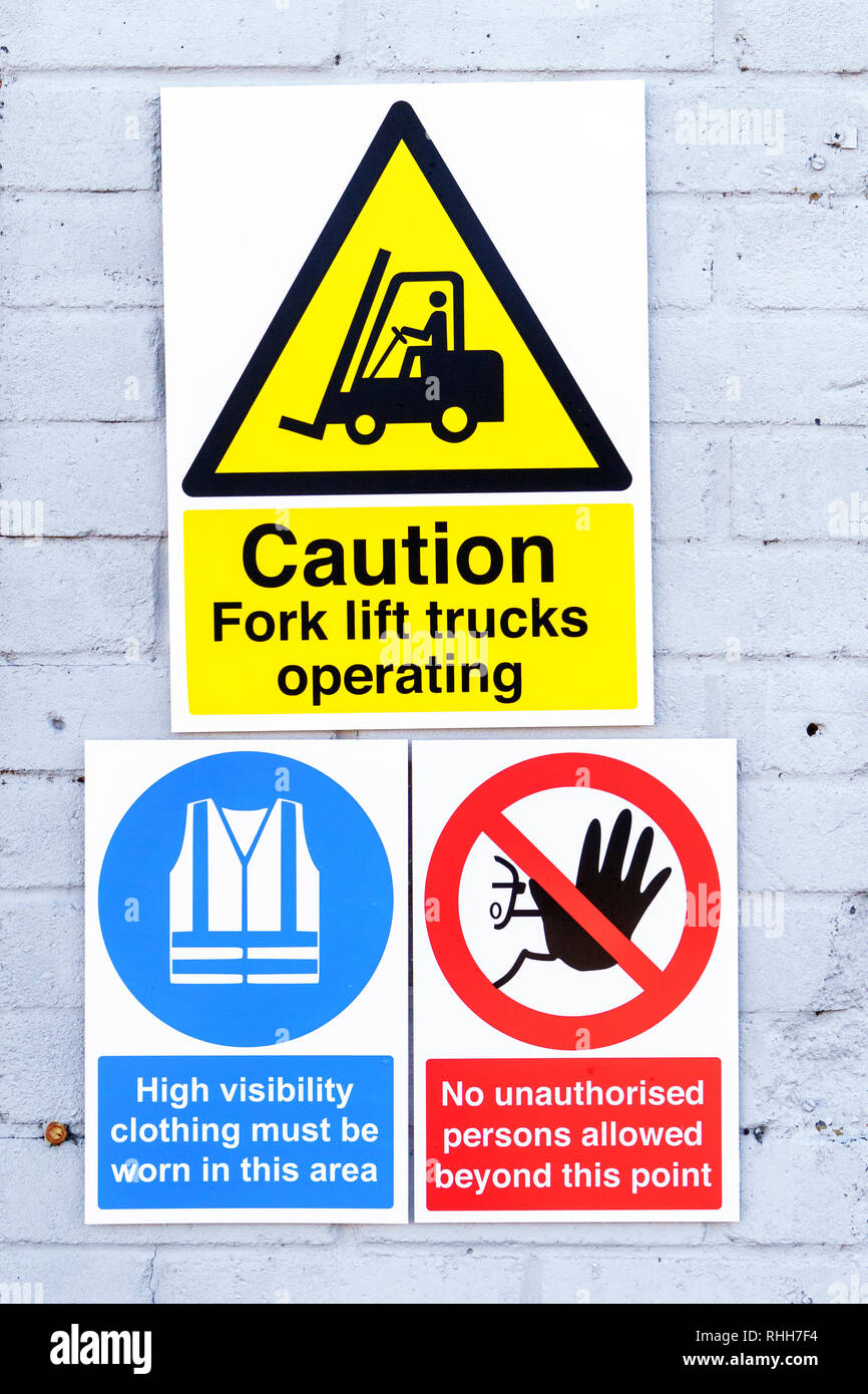 Safety signs hi-res stock photography and images - Alamy