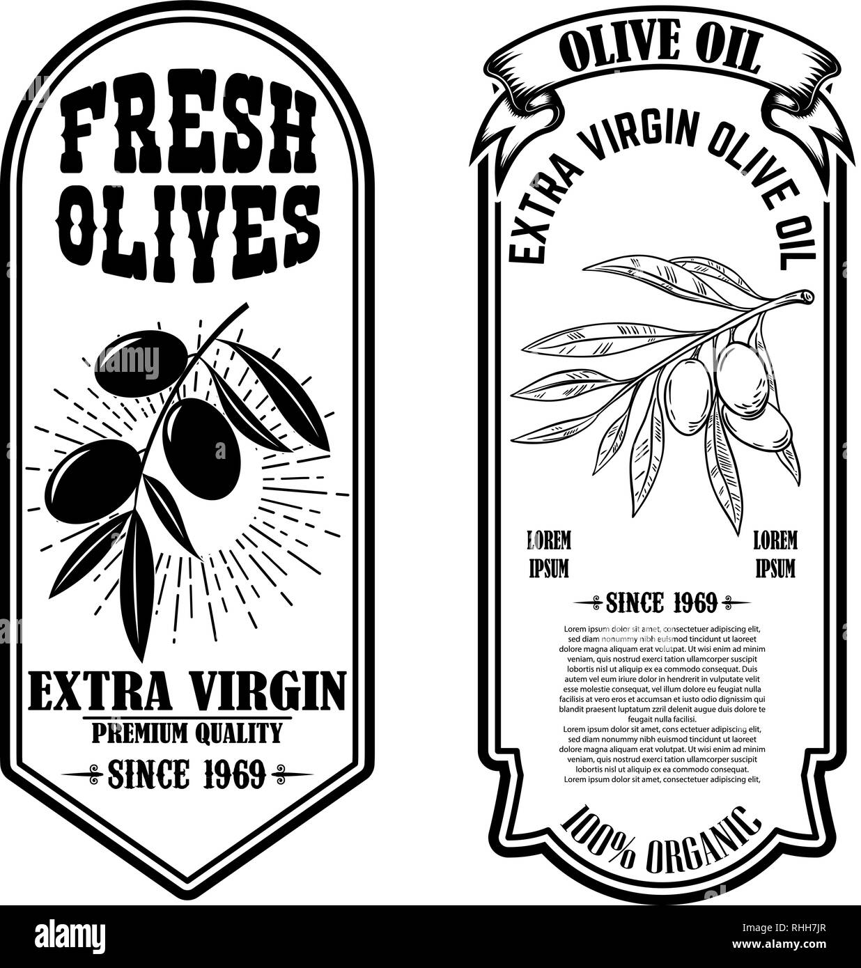 Vintage Olive Oil Label