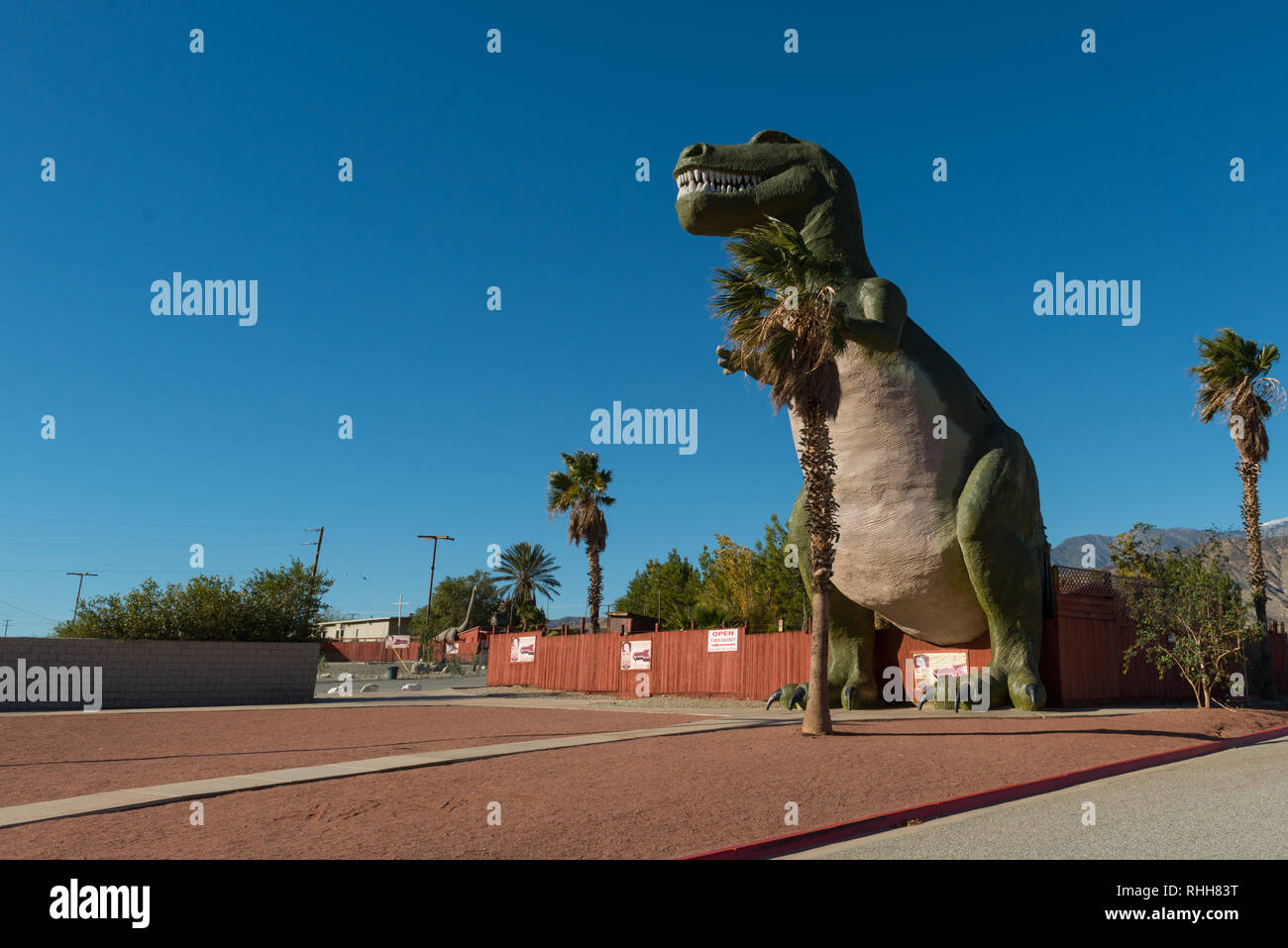 T-rex dinosaur at the dinosaur museum in Cabazon, California, USA Stock ...