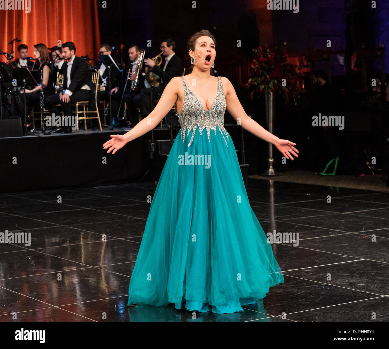 New York, United States. 01st Feb, 2019. Nadine Sierra performs during ...