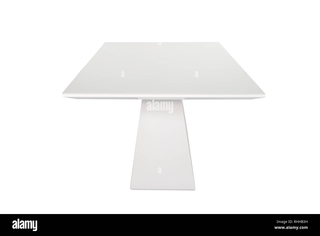 Table isolated on white background Stock Photo - Alamy
