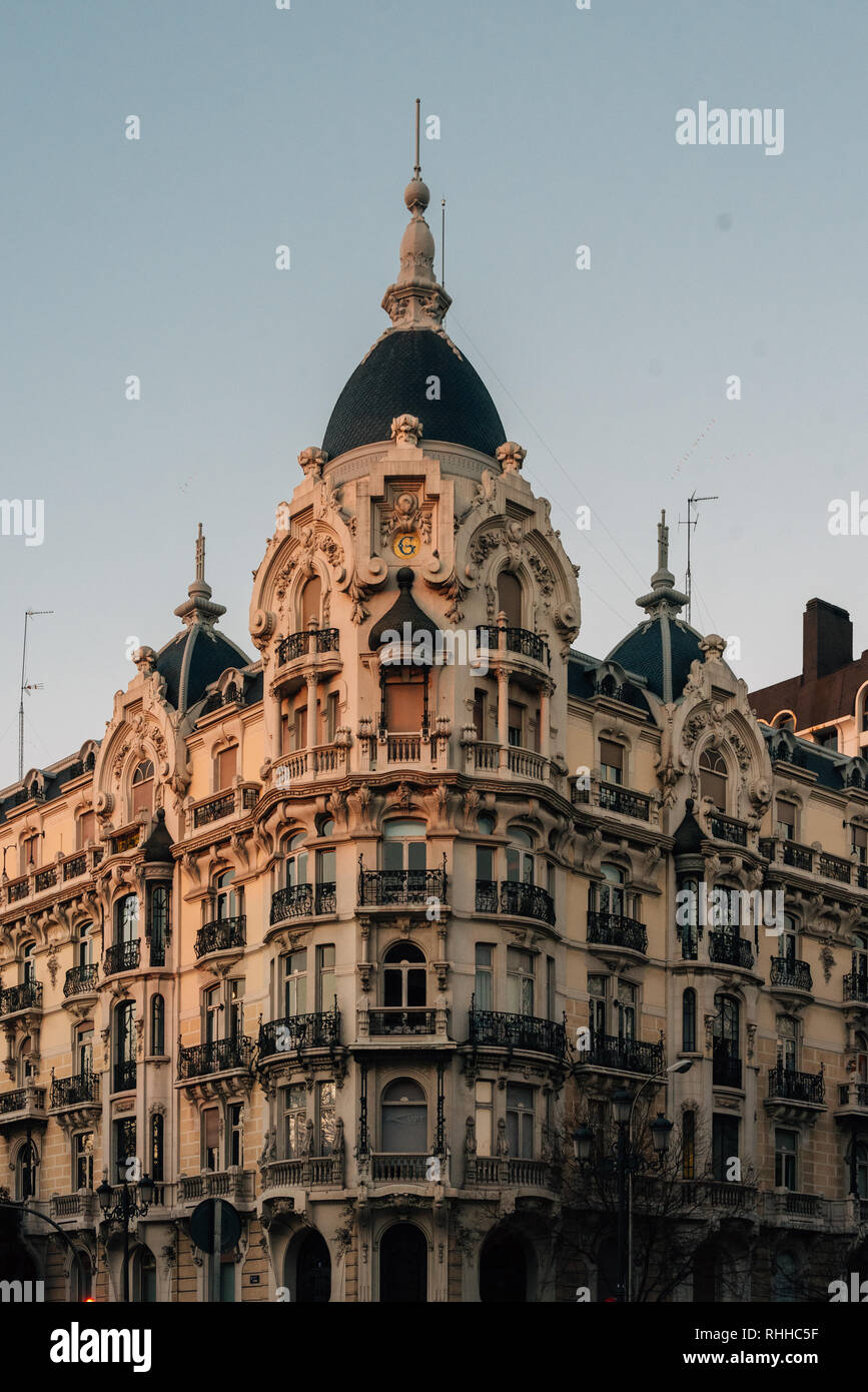 Historic architecture in Madrid, Spain Stock Photo - Alamy
