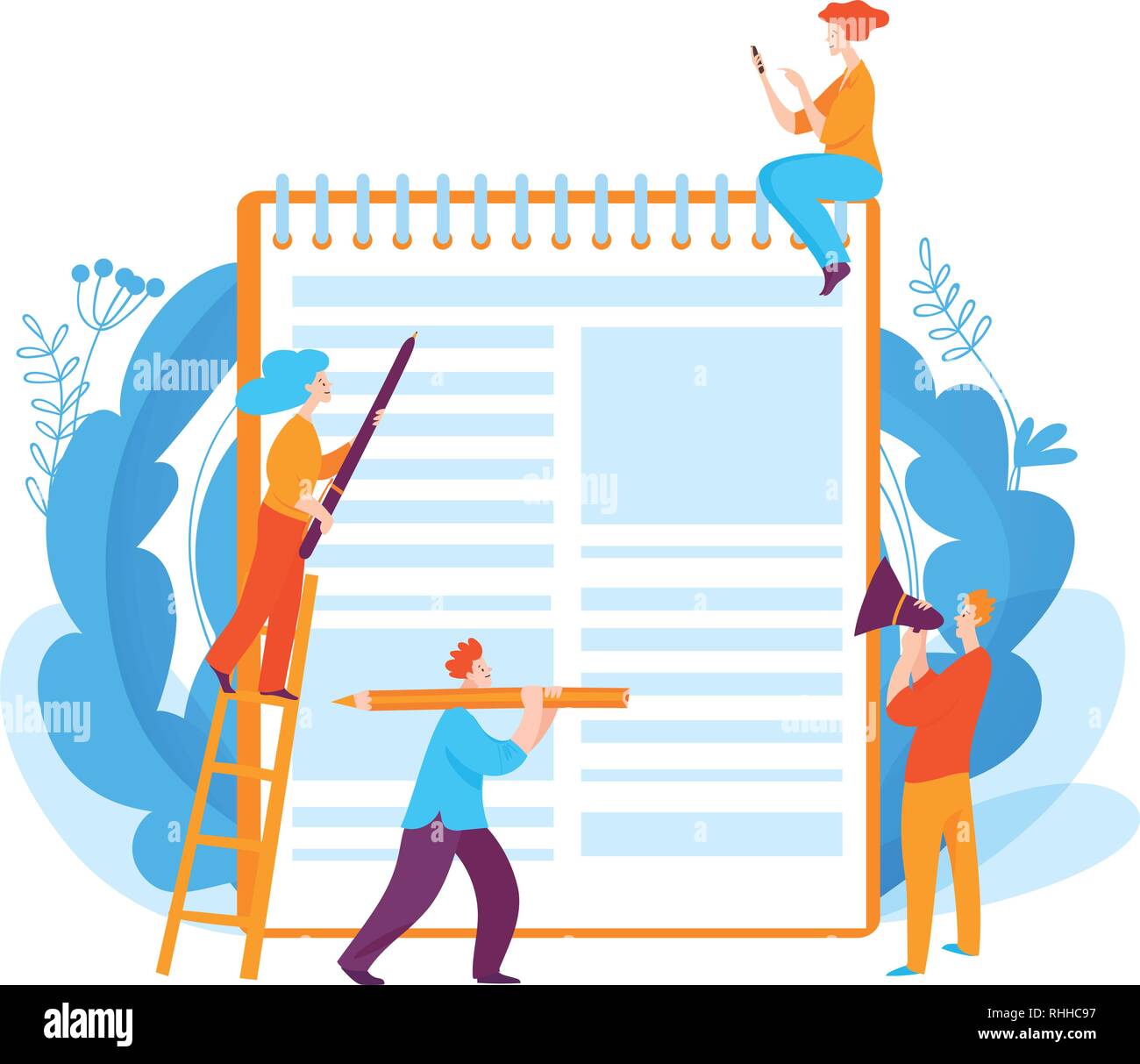 Group studying online Stock Vector Images - Alamy