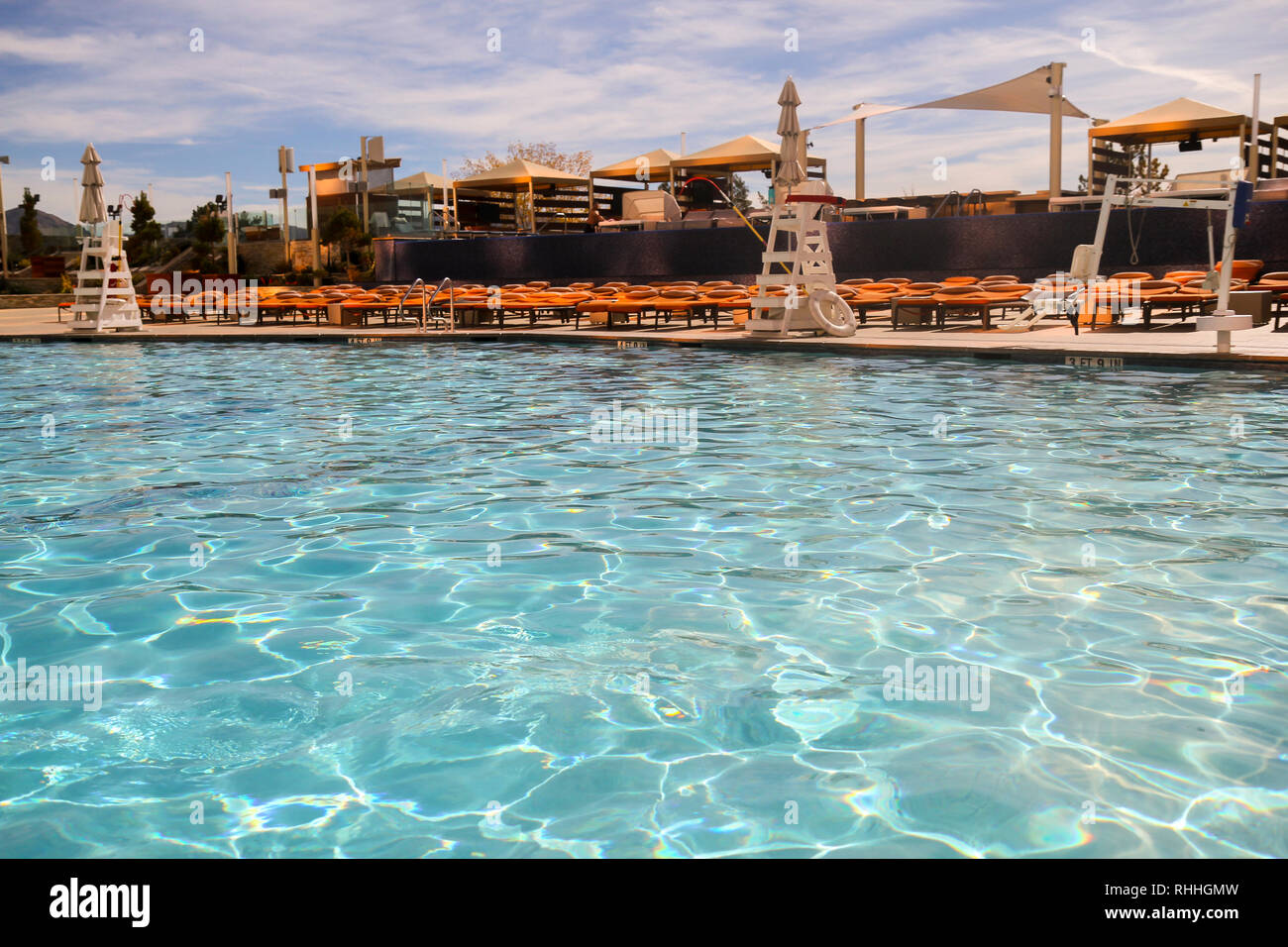 Pool, Grand Sierra Resort and Casino, Reno, Nevada, United States Stock ...