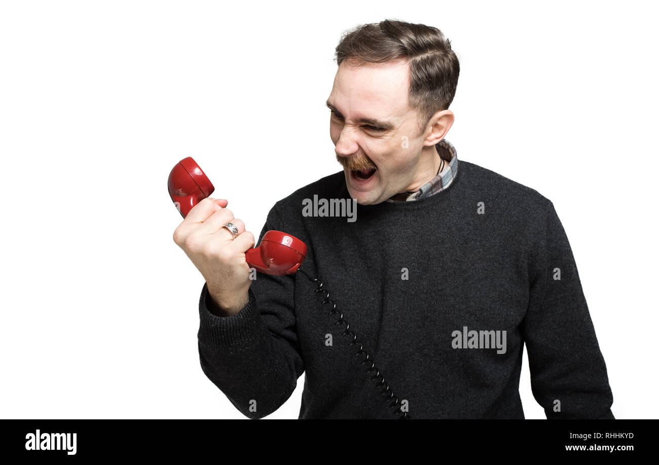 Angry man shouting hi-res stock photography and images - Alamy
